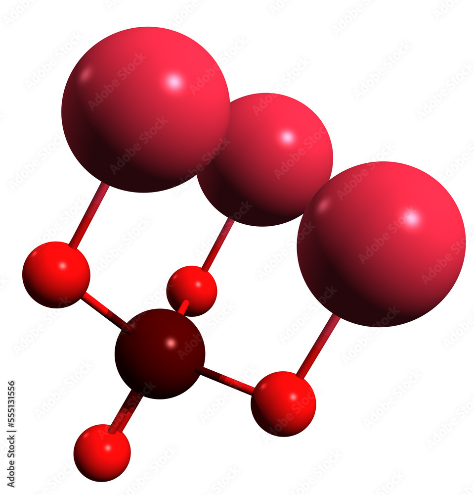 3D image of Trisodium phosphate skeletal formula - molecular chemical ...