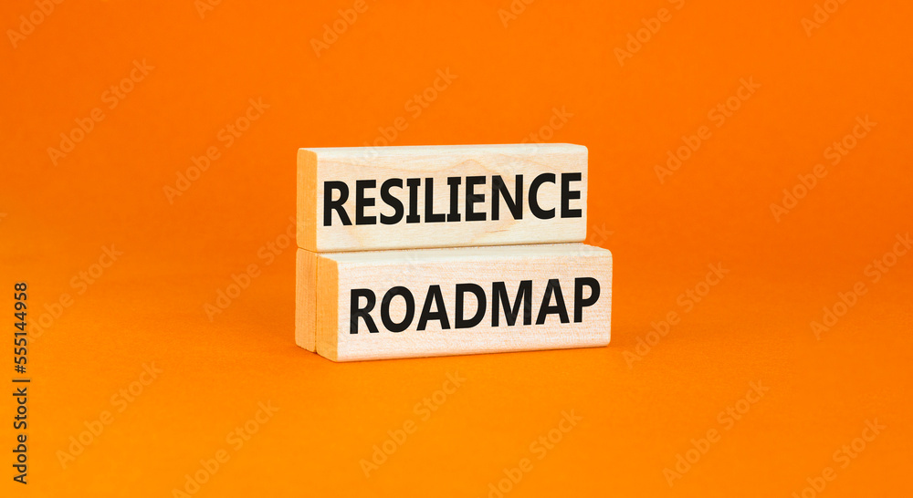Resilience roadmap symbol. Concept word Resilience roadmap typed on ...