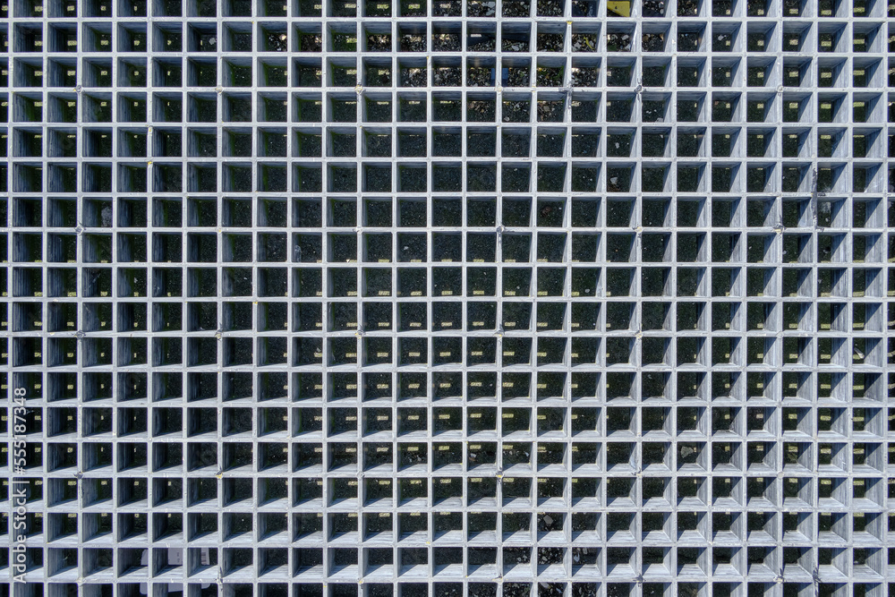Strong metal grid, walkable and cover, pattern, texture and background ...