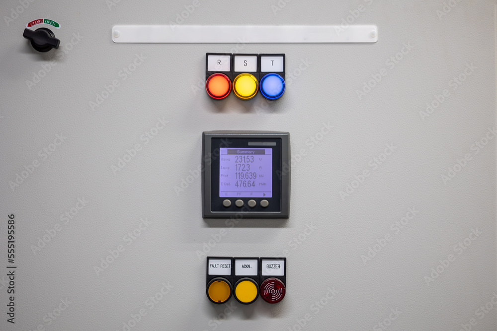 Machines Instrument panel for electric energy Voltage Regulator Panel ...