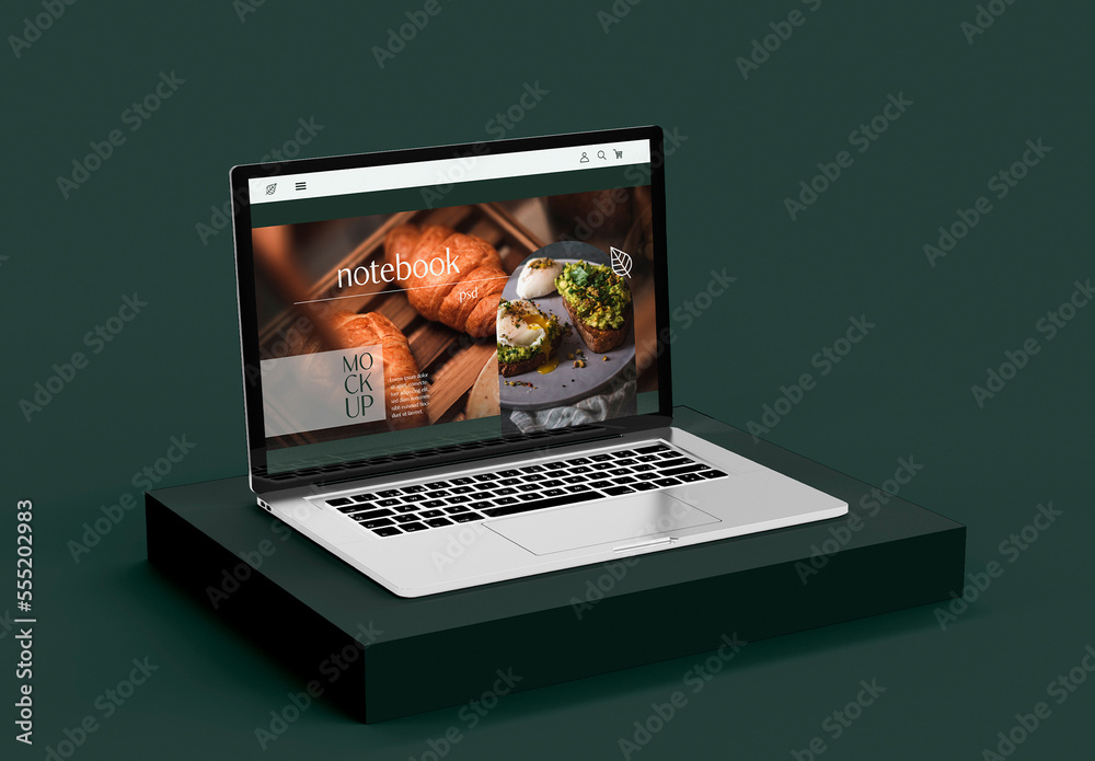 Laptop Computer Mockup Stock Template | Adobe Stock