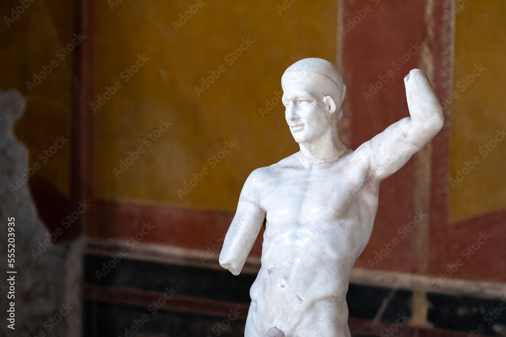 Ancient statue of Priapus symbol of the fertility of ancient Rome ...