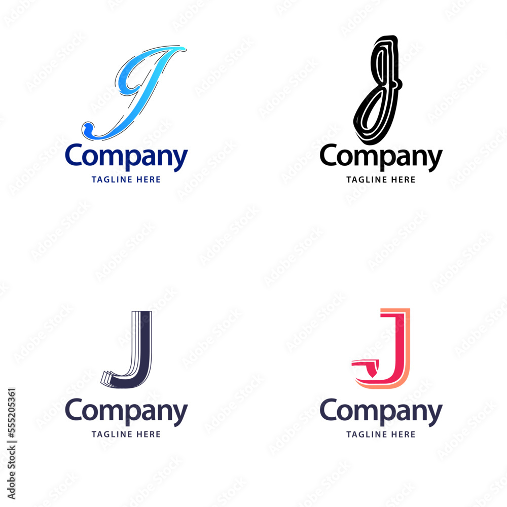 Letter J Big Logo Pack Design Creative Modern logos design for your ...