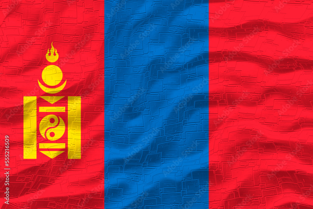 Mongolian Flag Wallpaper