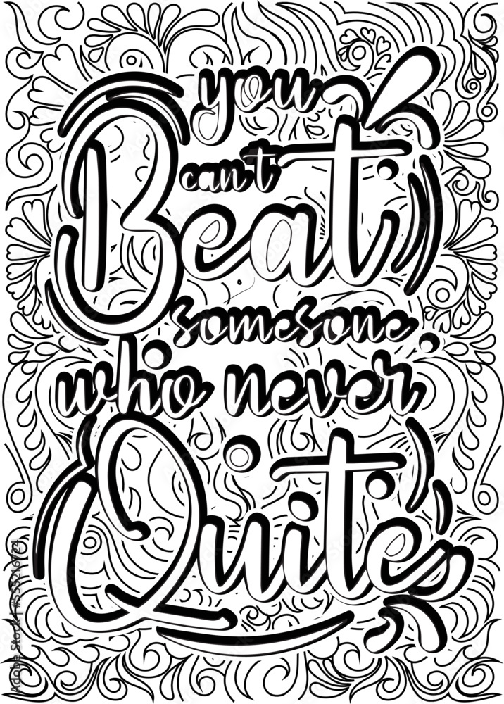 motivational quotes coloring pages design .inspirational words coloring ...