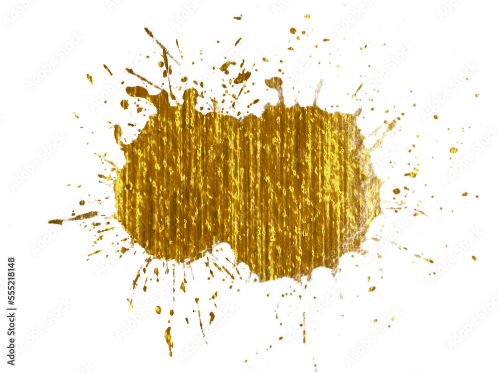 Gold paint stroke, abstract gold glittering textured art illustration ...