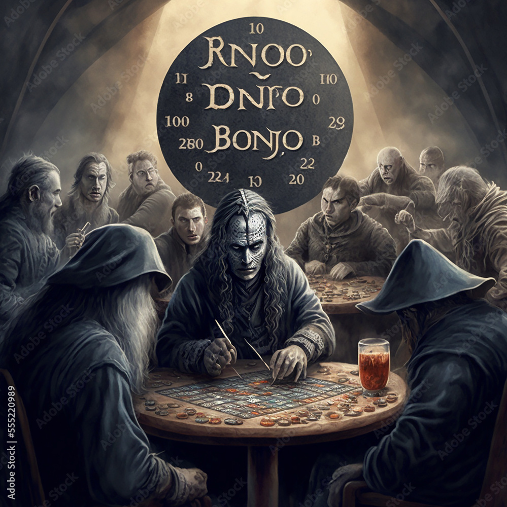 Generative AI image. Digital illustration of fantasy medieval male ...