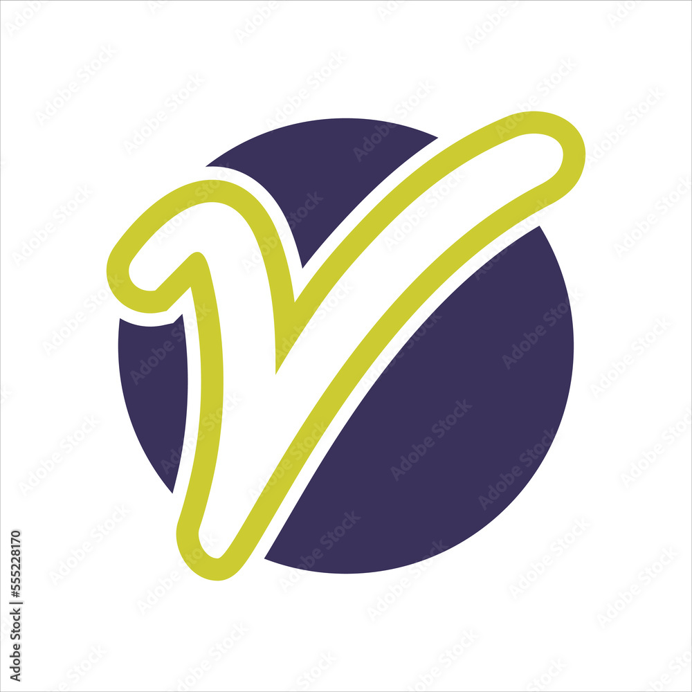 tick logo vector emblem template Stock Vector | Adobe Stock