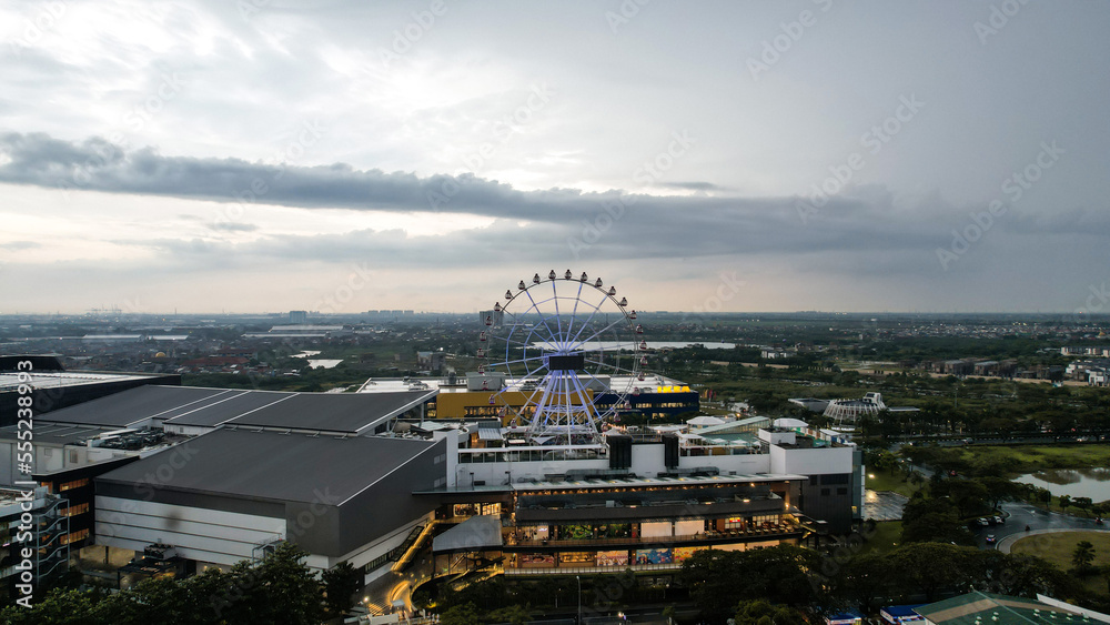 Aerial view of The AEON MALL Jakarta Garden City, AEON is a Largest ...
