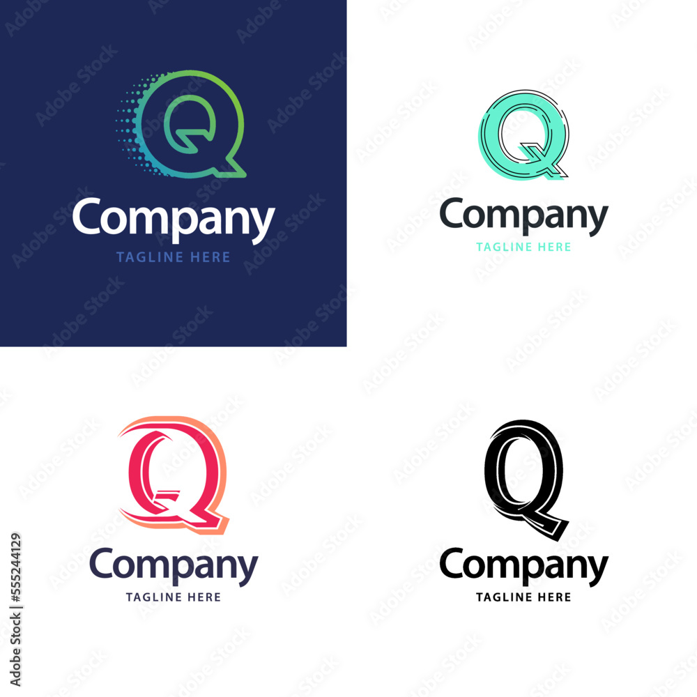 Letter Q Big Logo Pack Design Creative Modern logos design for your ...