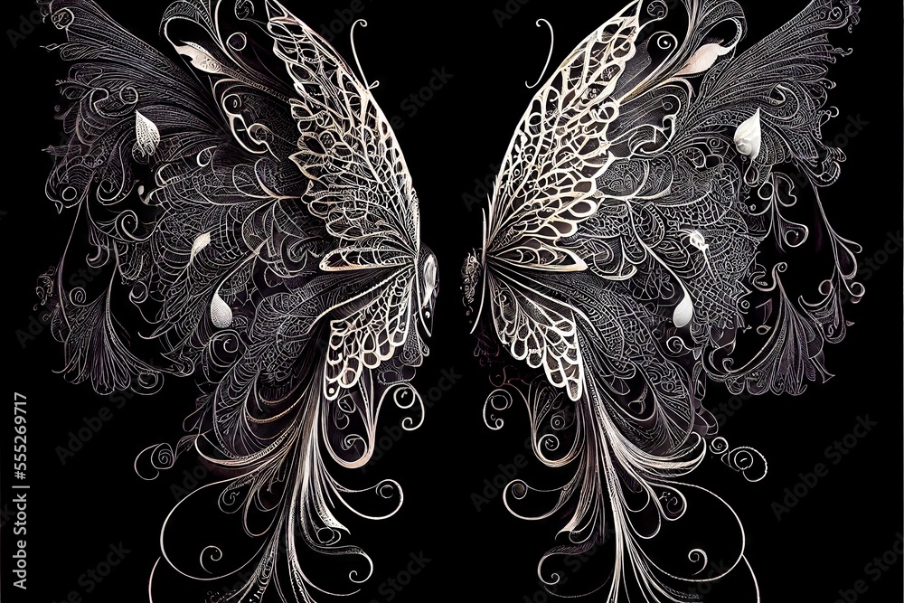 Photoshop overlays set to screen fairy wings drag and drop angel wings ...