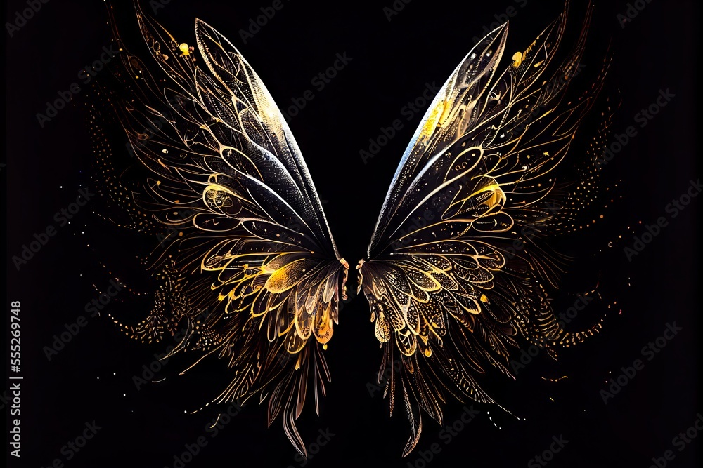 Photoshop overlays set to screen fairy wings drag and drop angel wings ...