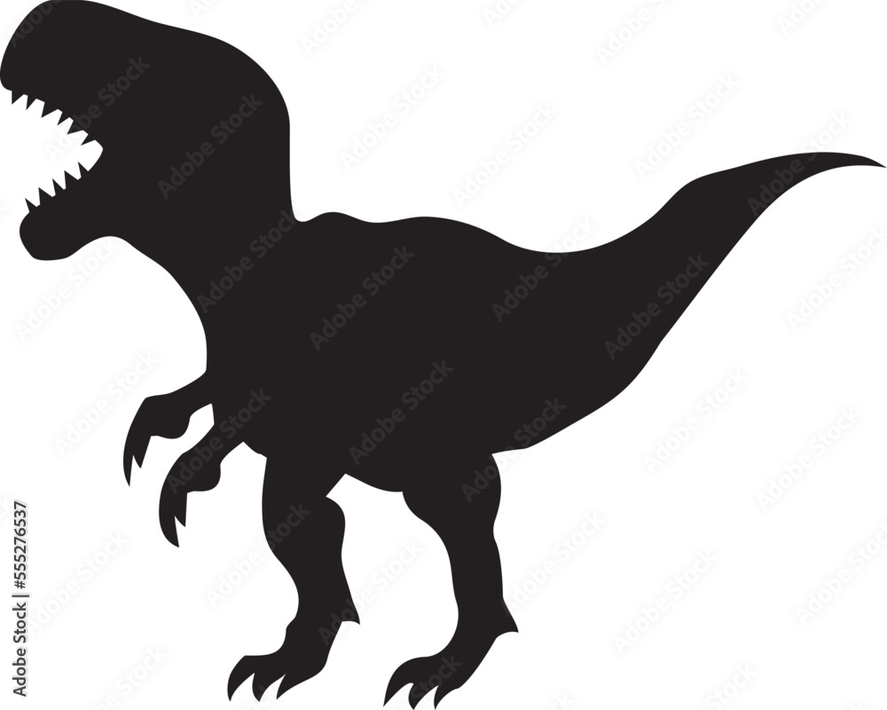 Vector t-rex silhouette Stock Vector | Adobe Stock