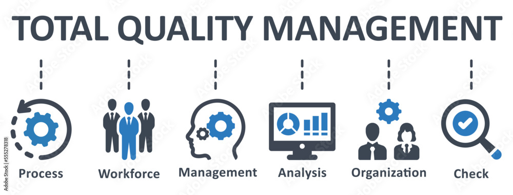 Total Quality Management icon - vector illustration . total, quality ...