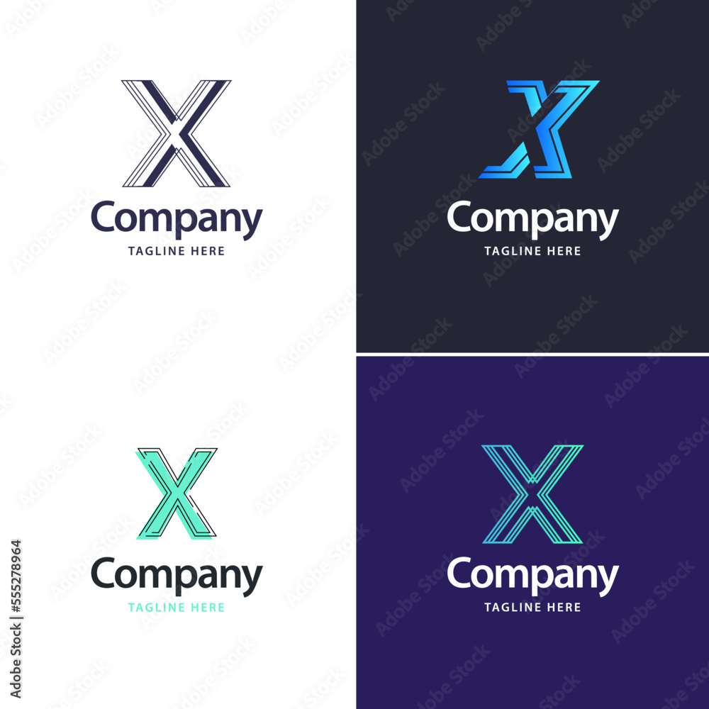 Letter X Big Logo Pack Design Creative Modern logos design for your ...