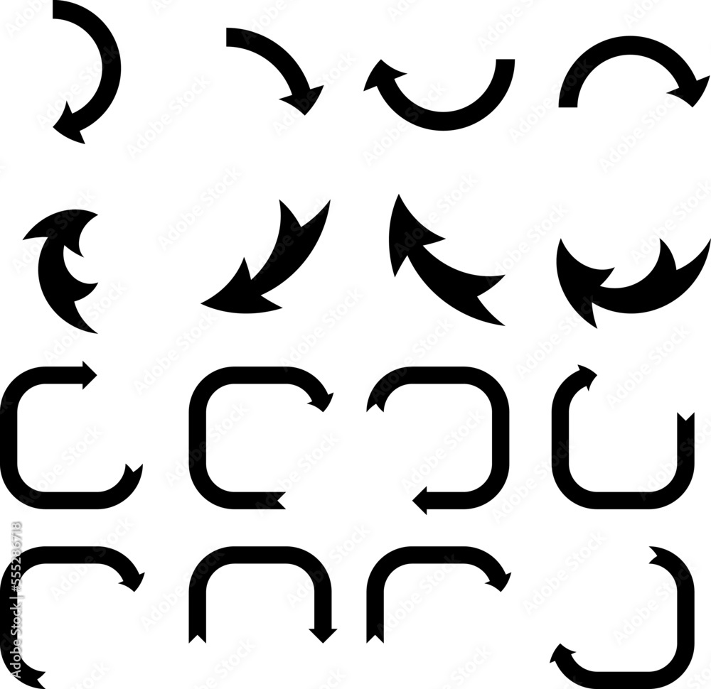 vector arrow symbol illustration icon set on white background..eps ...