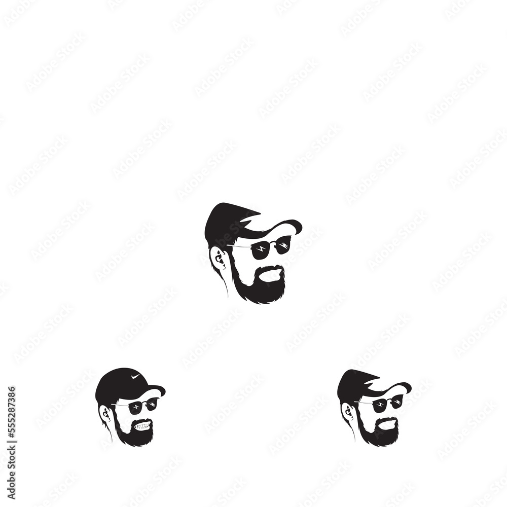 Human Face Inspired Logo Designs Stock Vector | Adobe Stock