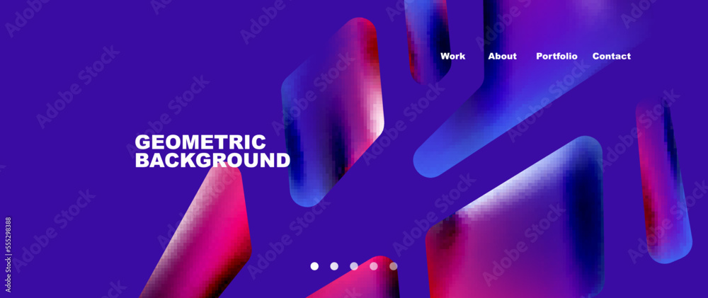 Tech minimal geometric wallpaper. Creative abstract background. Vector ...