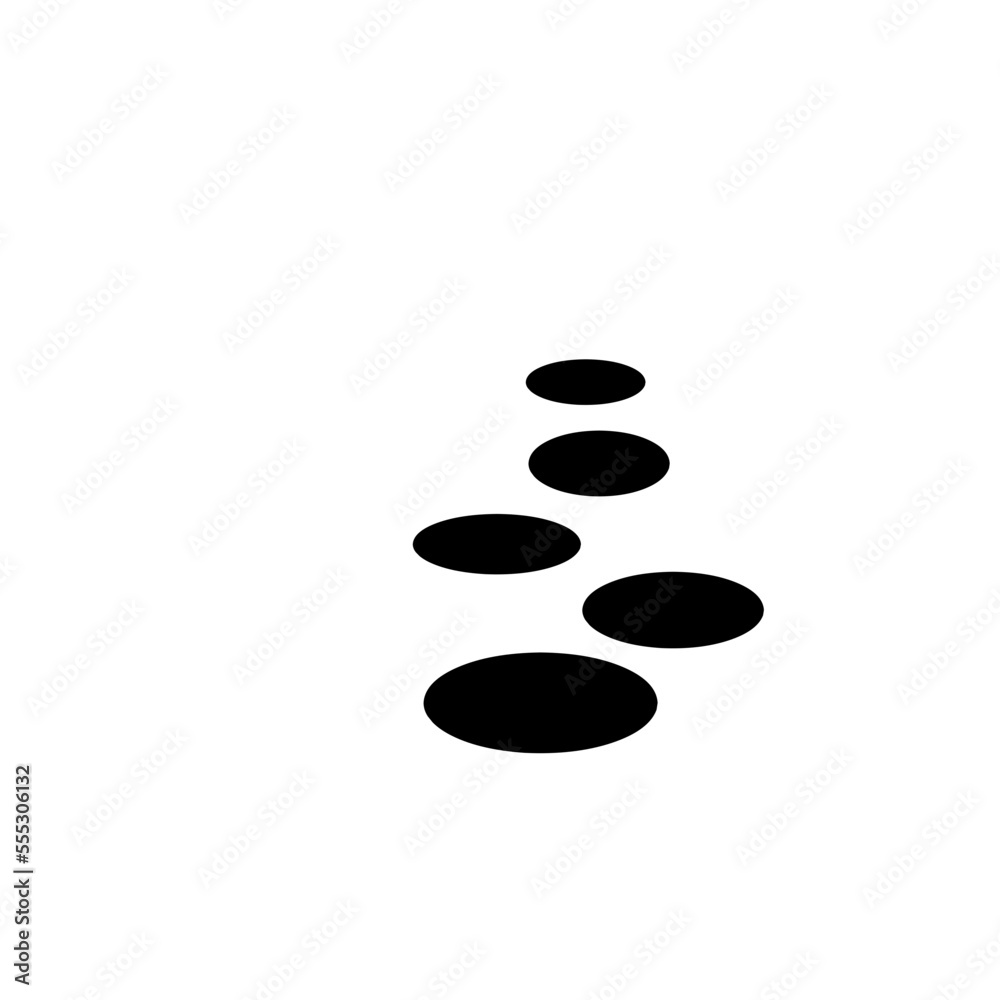 stepping stone logo Stock Vector | Adobe Stock