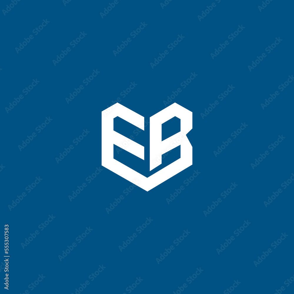 EB 2 letter design for logo and icon.EB monogram logo.vector ...