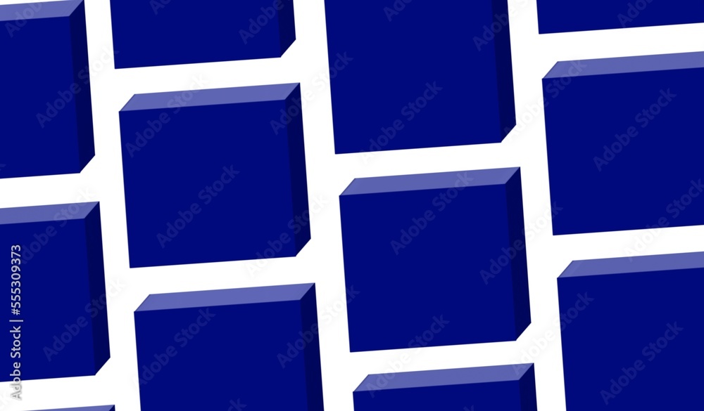 Geometric pattern blue color squares 3d wallpapers art abstract ...