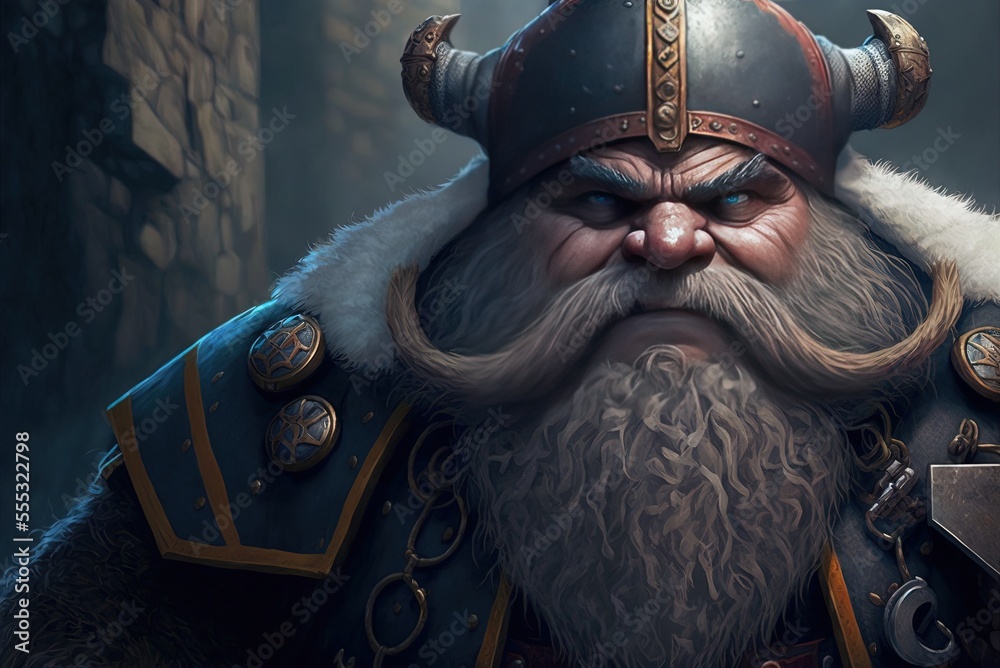 Dwarf fantasy artwork based on realism. Generative AI Stock ...