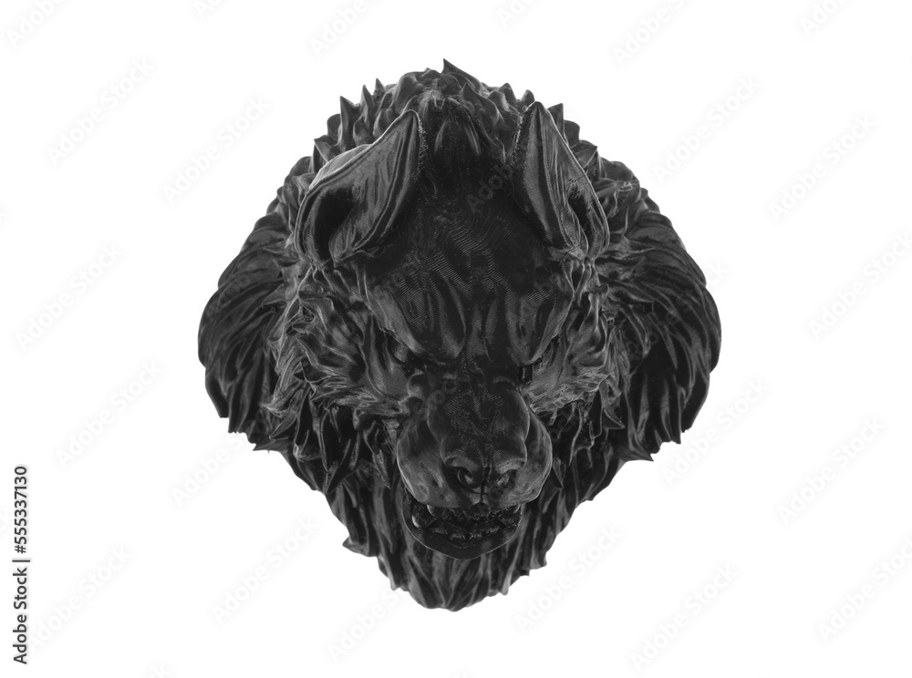 werewolf head isolated on white background Stock Photo | Adobe Stock