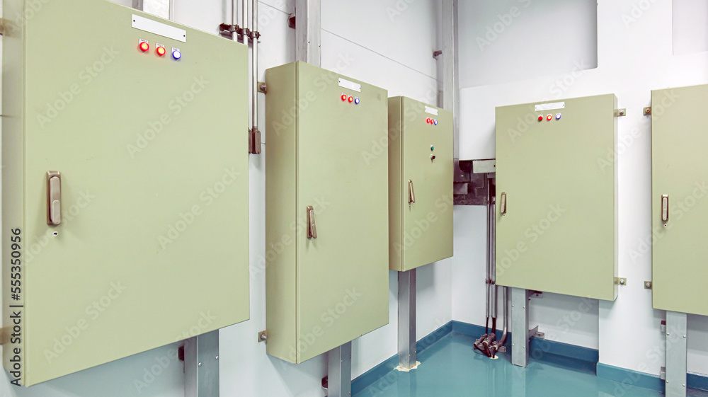 The power control room inside the building has a sizable power ...