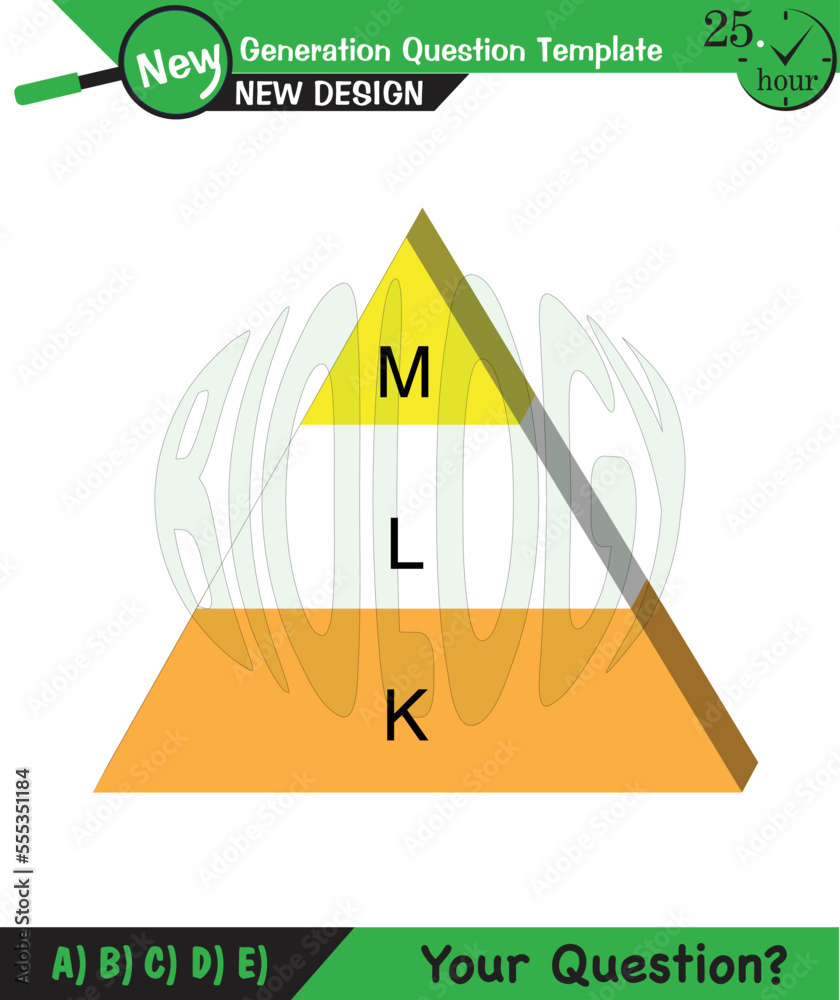 Physics, Vector Illustration of food chain - energy pyramid ...