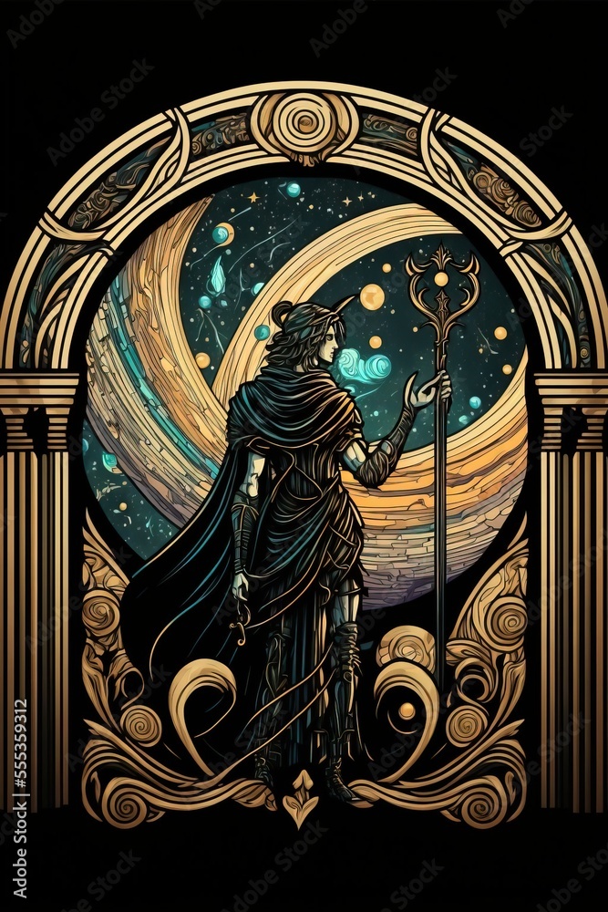 4K resolution or higher, Saturn the fearsome, majestic fearsome god ...