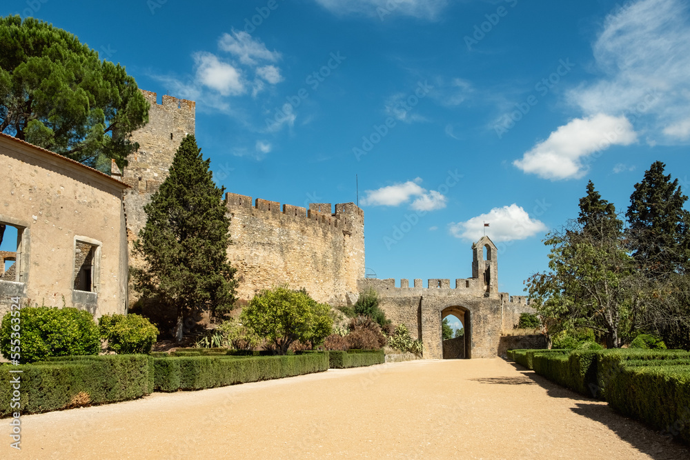 Convent of Christ or Convento de Cristo, ornately sculpted, Manueline ...