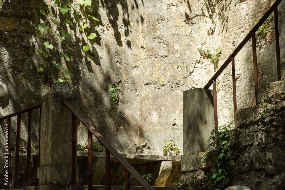 Convent of Christ or Convento de Cristo, ornately sculpted, Manueline ...
