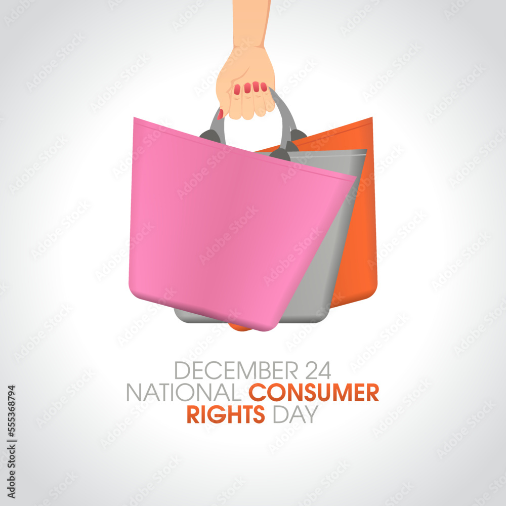 vector graphic of national consumer rights day good for national ...