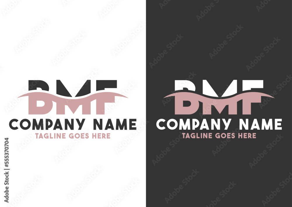 Letter BMF logo design template, BMF logo Stock Vector | Adobe Stock