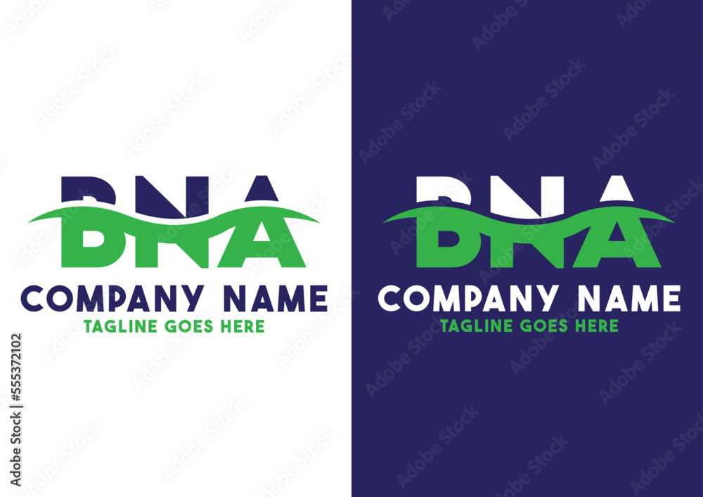 Letter BNA logo design template, BNA logo Stock Vector | Adobe Stock