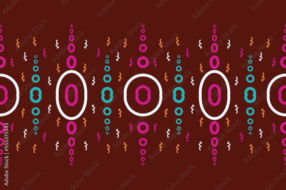 Ethnic border Ikat Seamless Pattern Textile Filipino ikat seamless ...