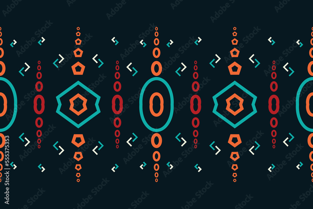 Ethnic border Ikat Seamless Pattern Textile Filipino ikat seamless ...