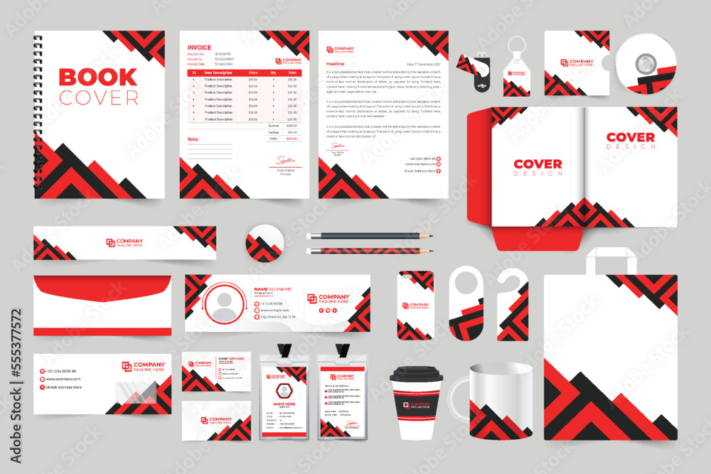 Corporate identity template collection for business advertisement ...