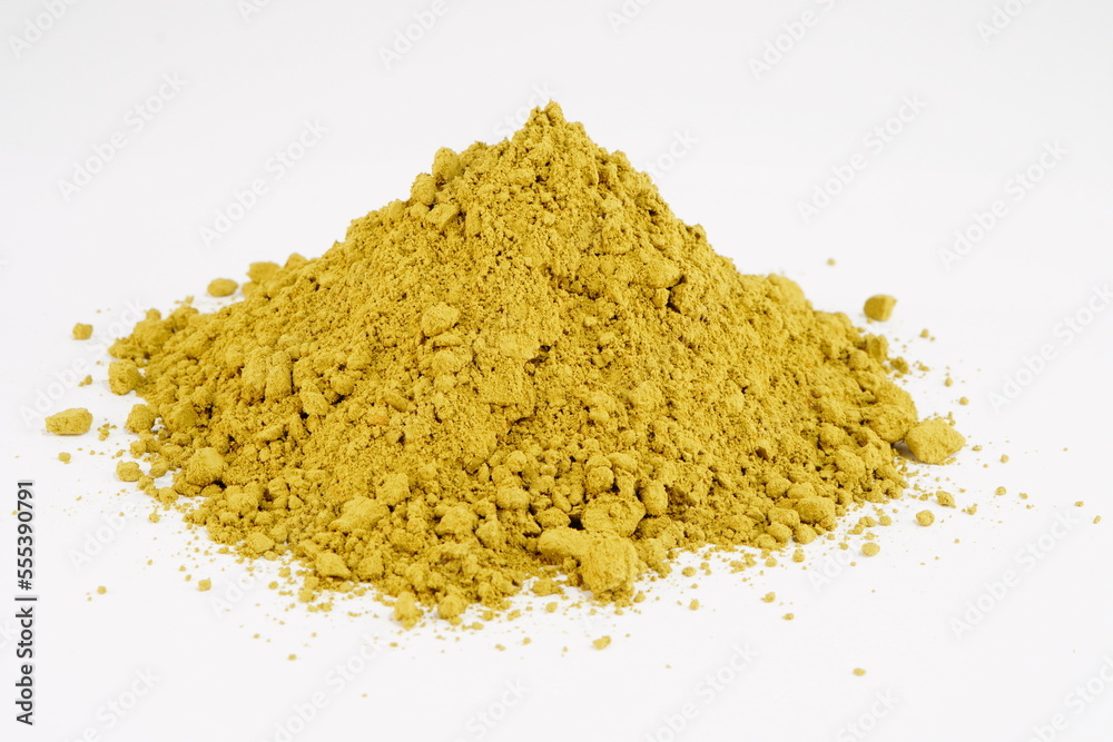 Mitragyna speciosa Kratom Powder on a transparent background Stock ...