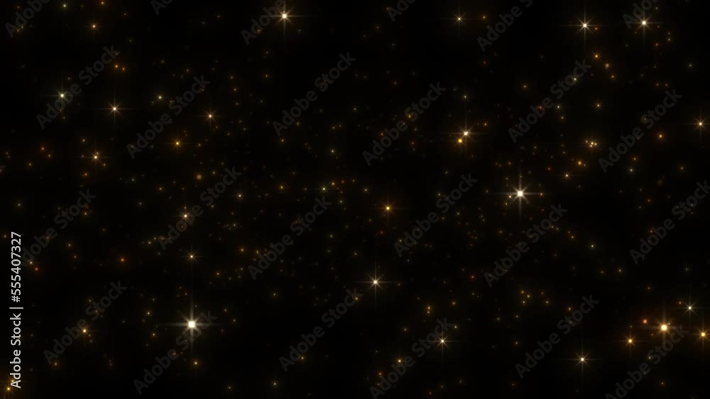 seamless flight into the shining space stars background loop Stock ...