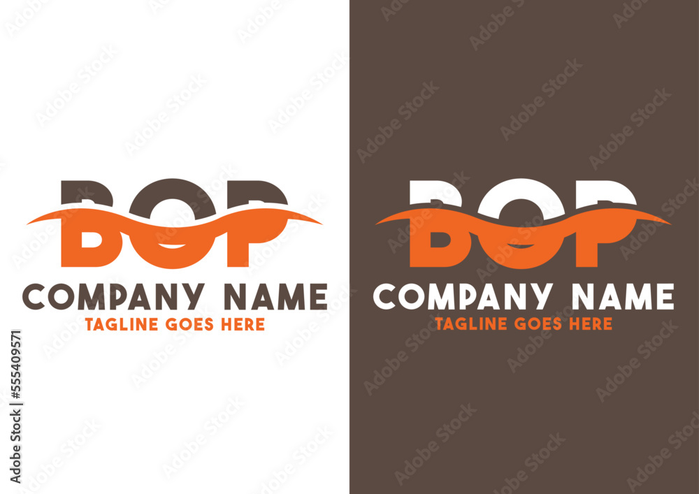 Letter BOP logo design template, BOP logo Stock Vector | Adobe Stock
