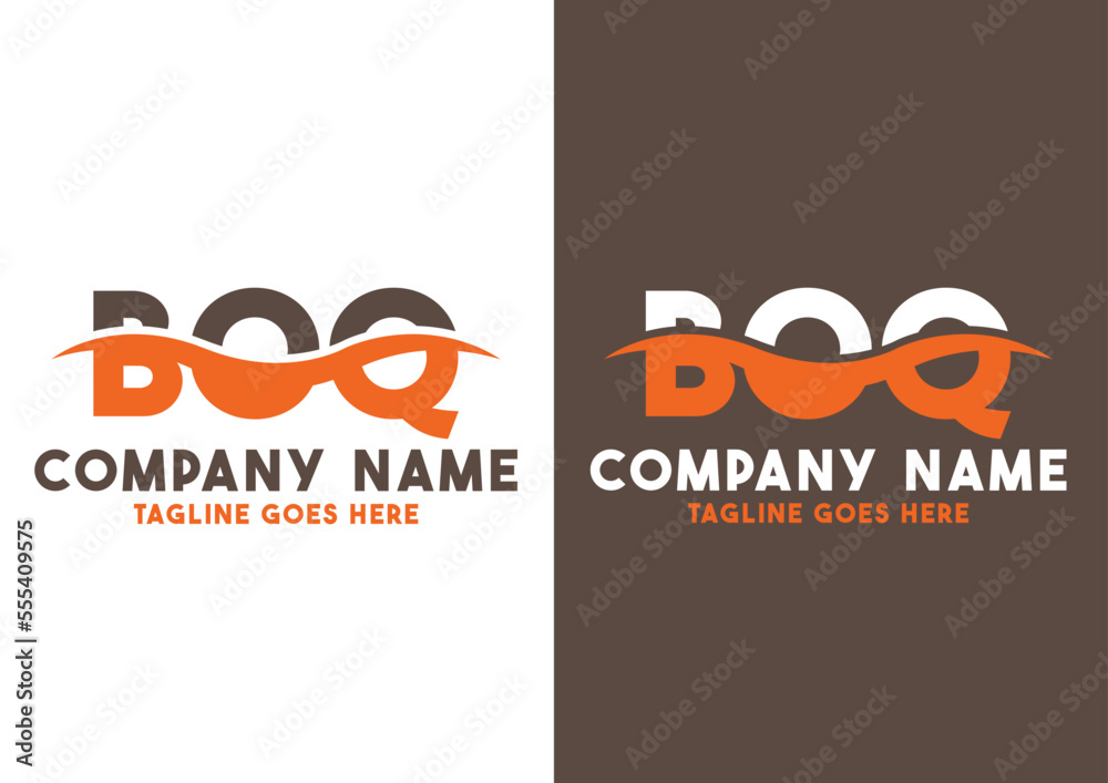Letter BOQ logo design template, BOQ logo Stock Vector | Adobe Stock