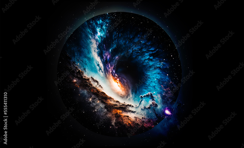 Spining galaxy background. Universe, space and galaxies background ...