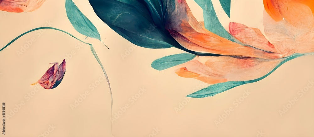 Organic floral wallpaper. Abstract background illustration Stock ...
