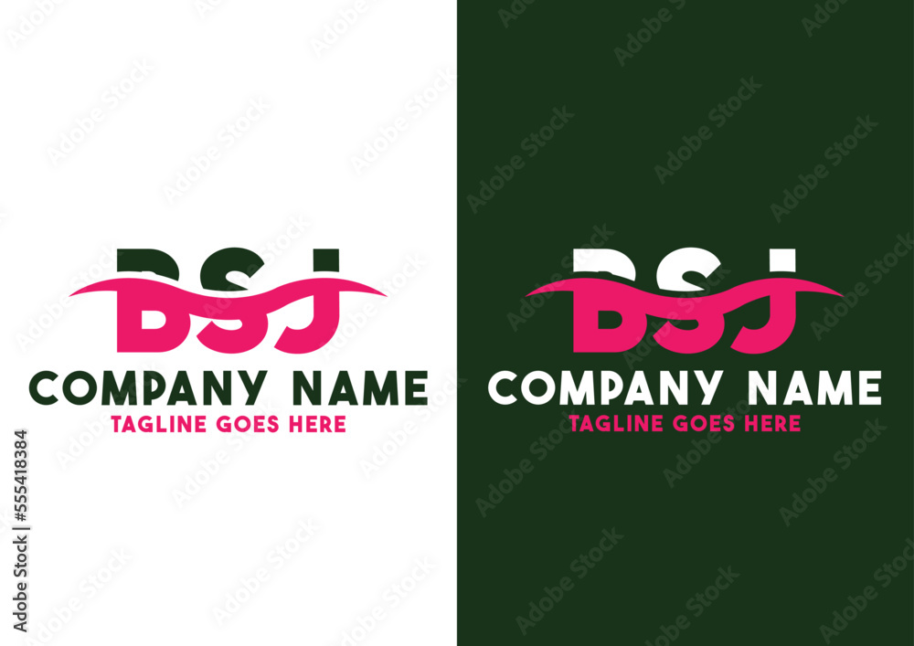 Letter BSJ logo design template, BSJ logo Stock Vector | Adobe Stock