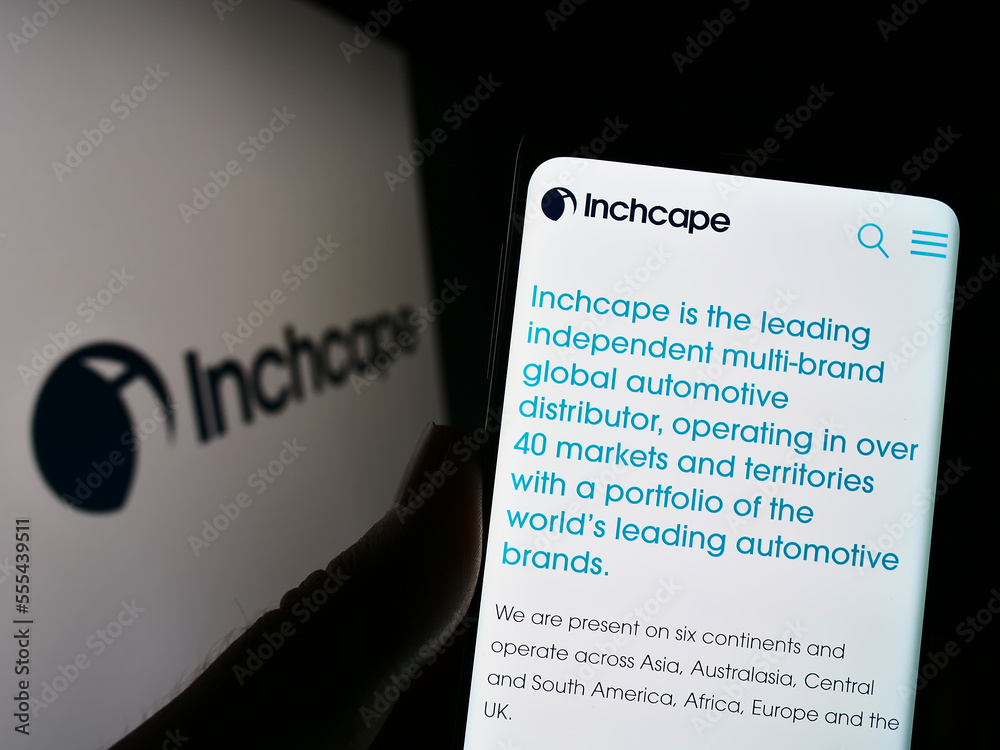 Stuttgart, Germany - 12-11-2022: Person holding cellphone with webpage ...