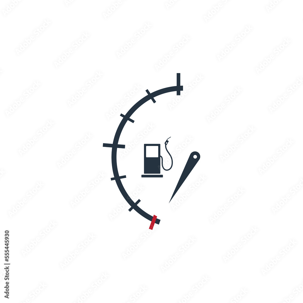 Vector illustration fuel indicator logo template Stock Vector | Adobe Stock