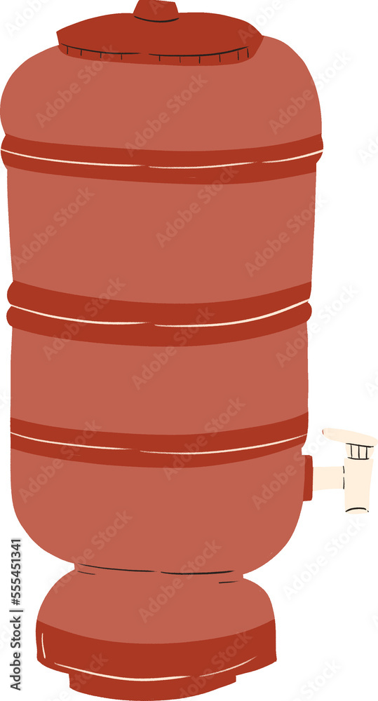 clay filter "filtro de barro" transparent background Stock Illustration ...