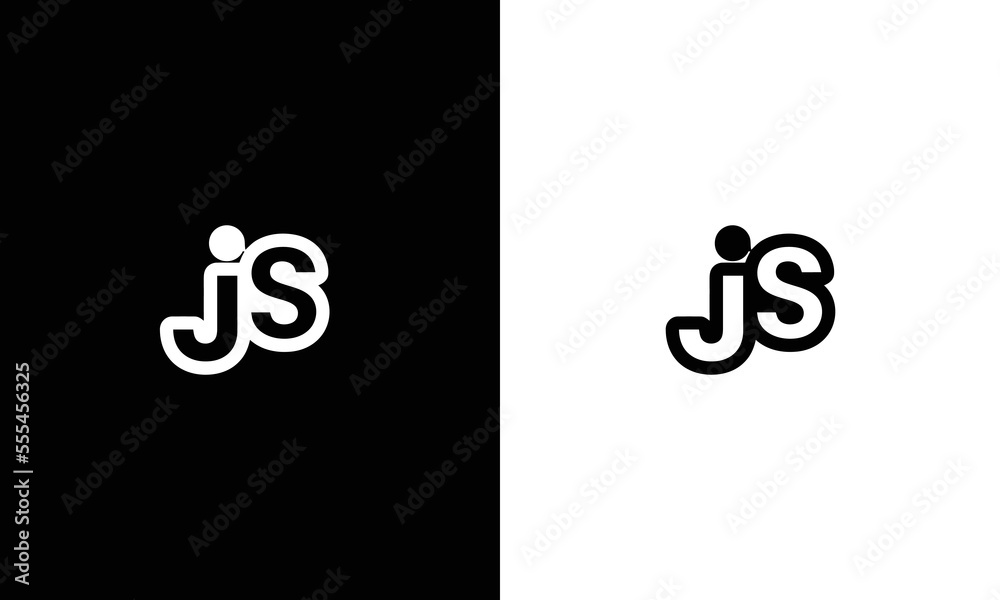 JS Letter Business Logo Design Alphabet Icon Vector Symbol Stock Vector ...