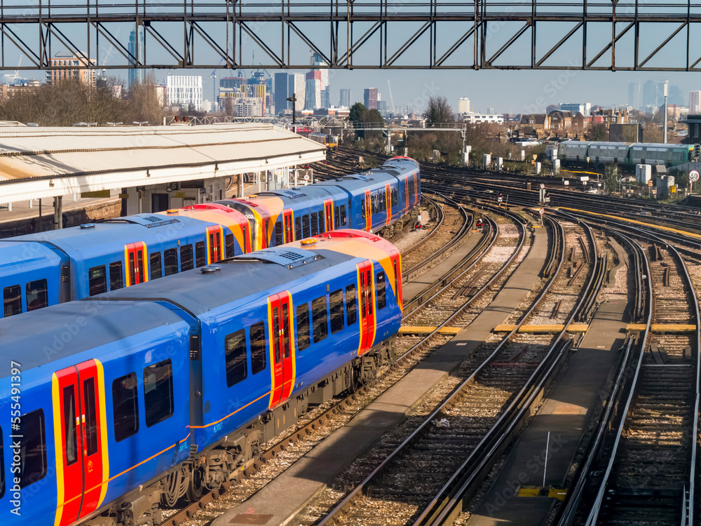 Claphm Junction rail station; London, England Stock Photo | Adobe Stock